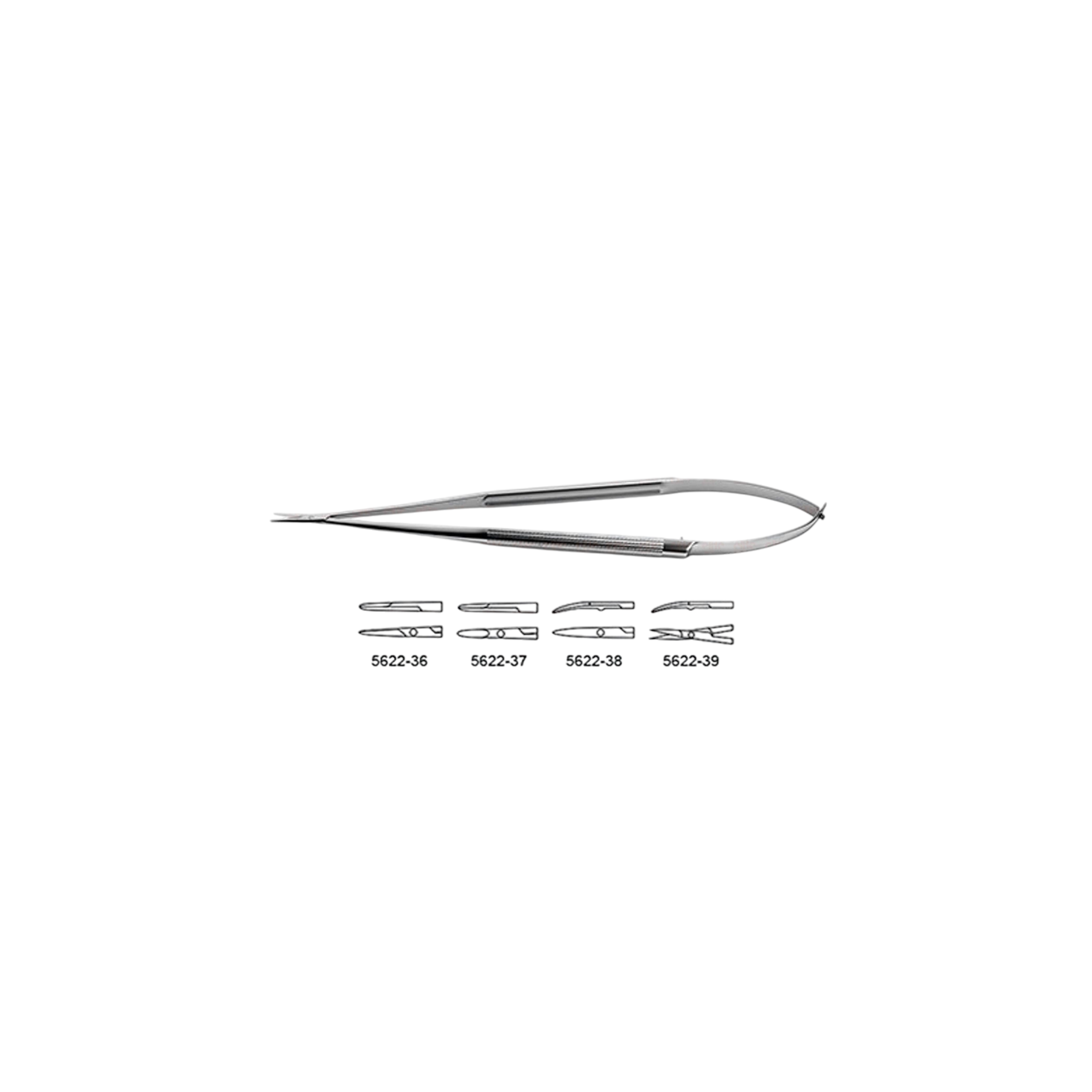 CV Elite - Jacobson Micro Scissors - Round Handle - Straight/Curved Ti